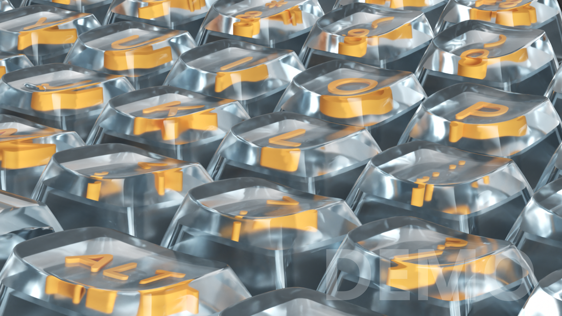 Oshid Amber Transparent Keycaps – oshid